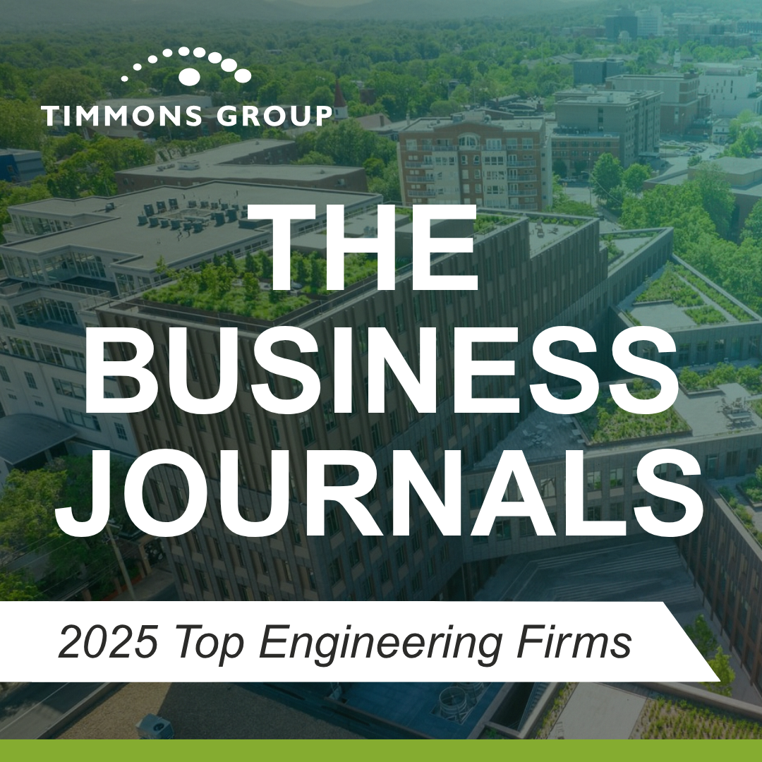 Regional Recognition — Timmons Group Earns “Top Firm” Placement in Mid-Atlantic and Southeast ...